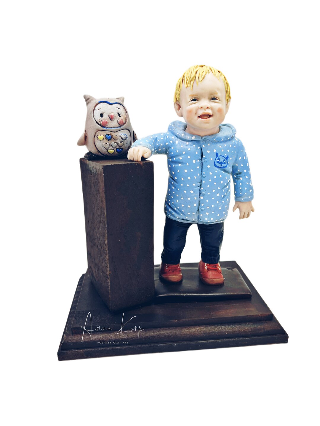 Polymer Clay Child Portrait Made From Photo - Etsy