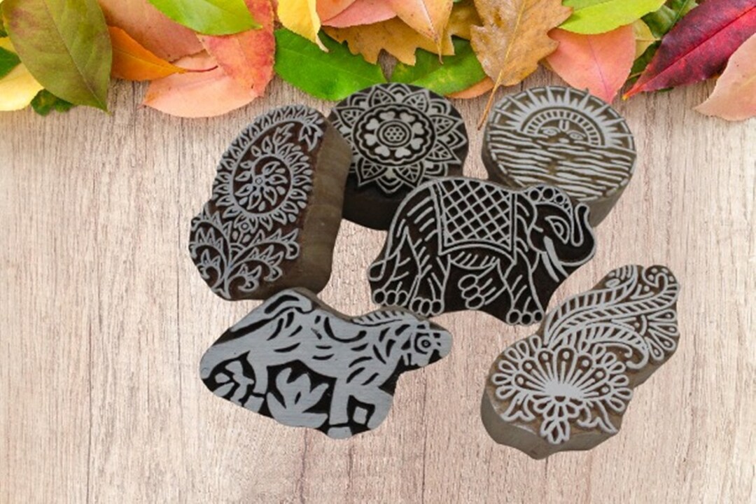 Printing Block Stamp Textile Printing Stamp Wooden Print Stamp Fabric ...