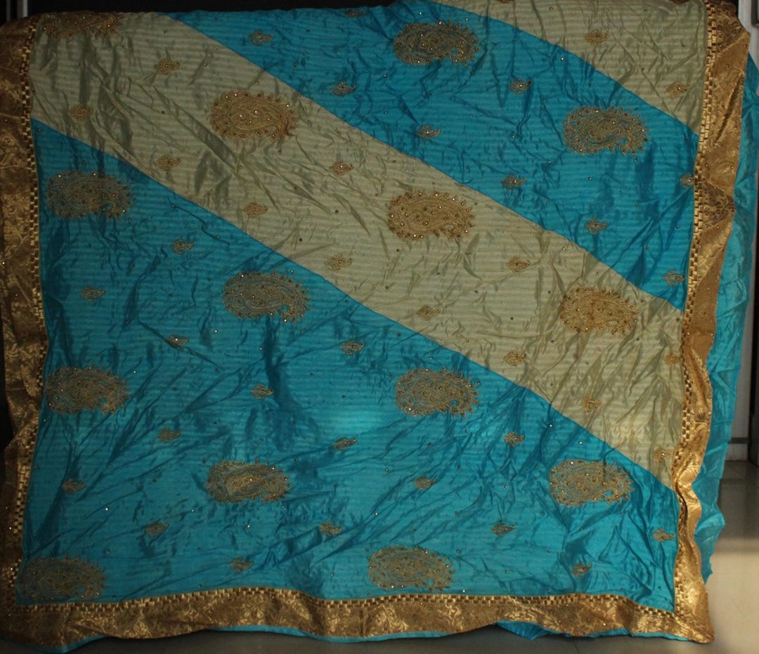 Vintage Sari Old Saree Traditional Sari Georgette Sari Indian Sari ...