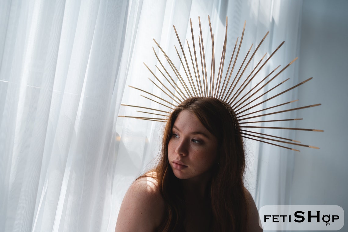 Huge Spiked Arrows Sunburst / Halo Crown for Queen Goddess / - Etsy