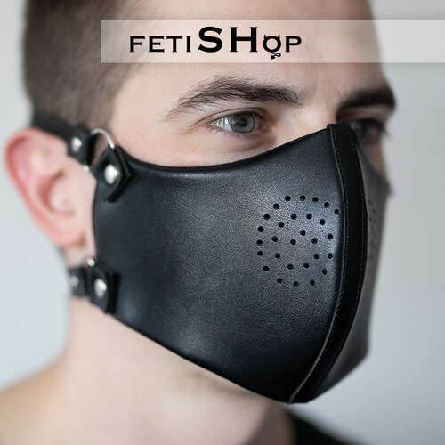 Leather Mouth Maskprotective Face Mask With Filter - Etsy