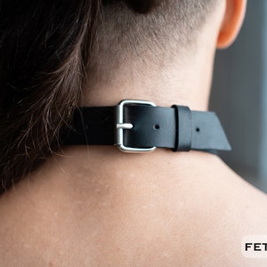 BDSM Leather Spiked Collar and Leash for Men Choker O Ring and ...