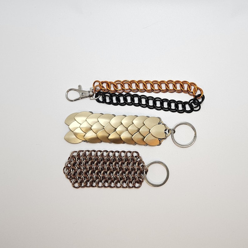 Chainmail Keychain | European 8 in 2 | Kings Maille | Custom Colors ...