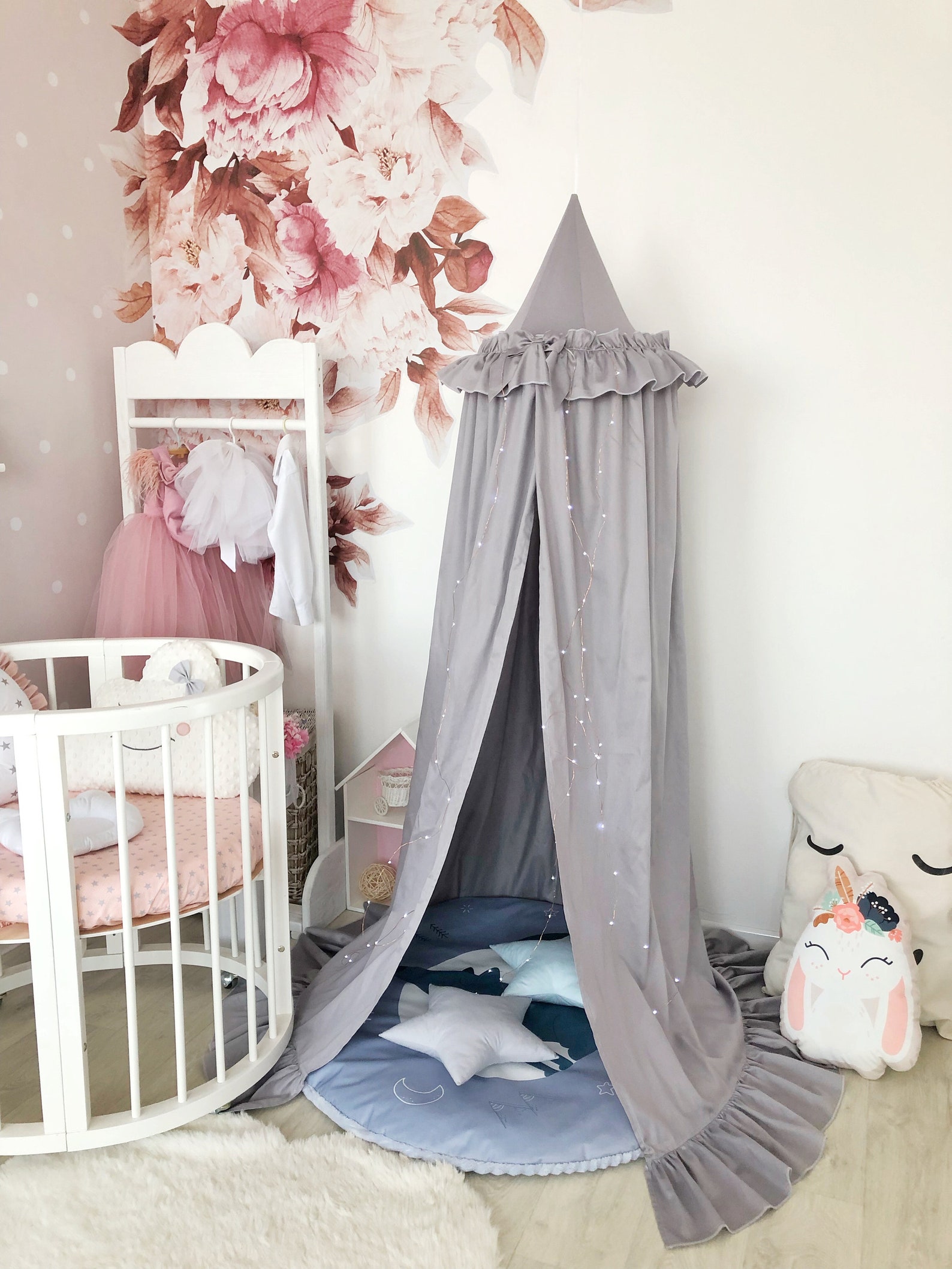 Hanging Canopy Tent Crib Bed Canopy Nook Baldachin Hanging | Etsy