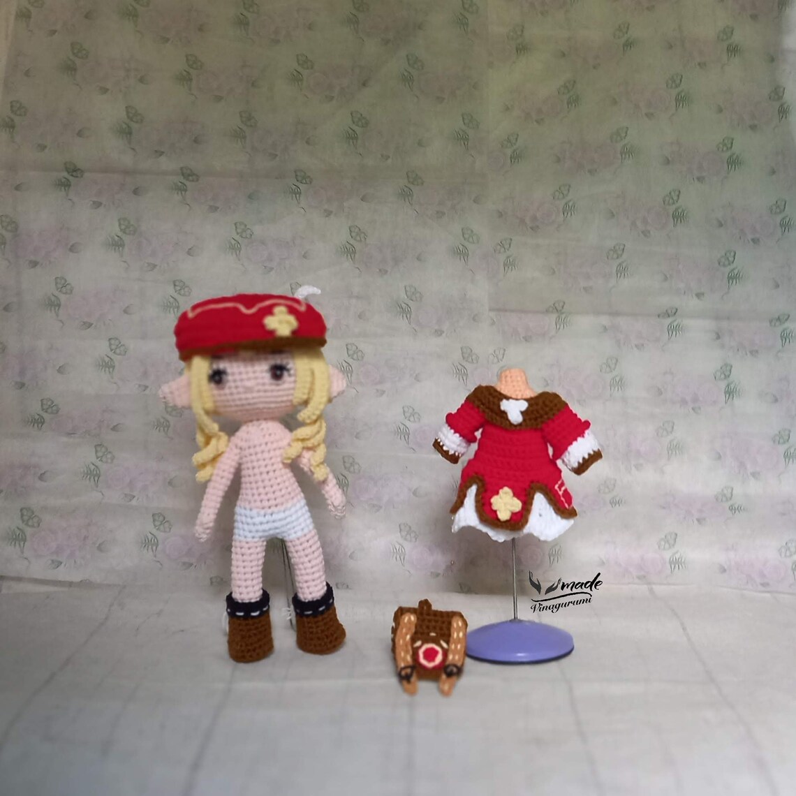 Klee Doll Pattern Genshin Impact, PDF in English, Amigurumi ...