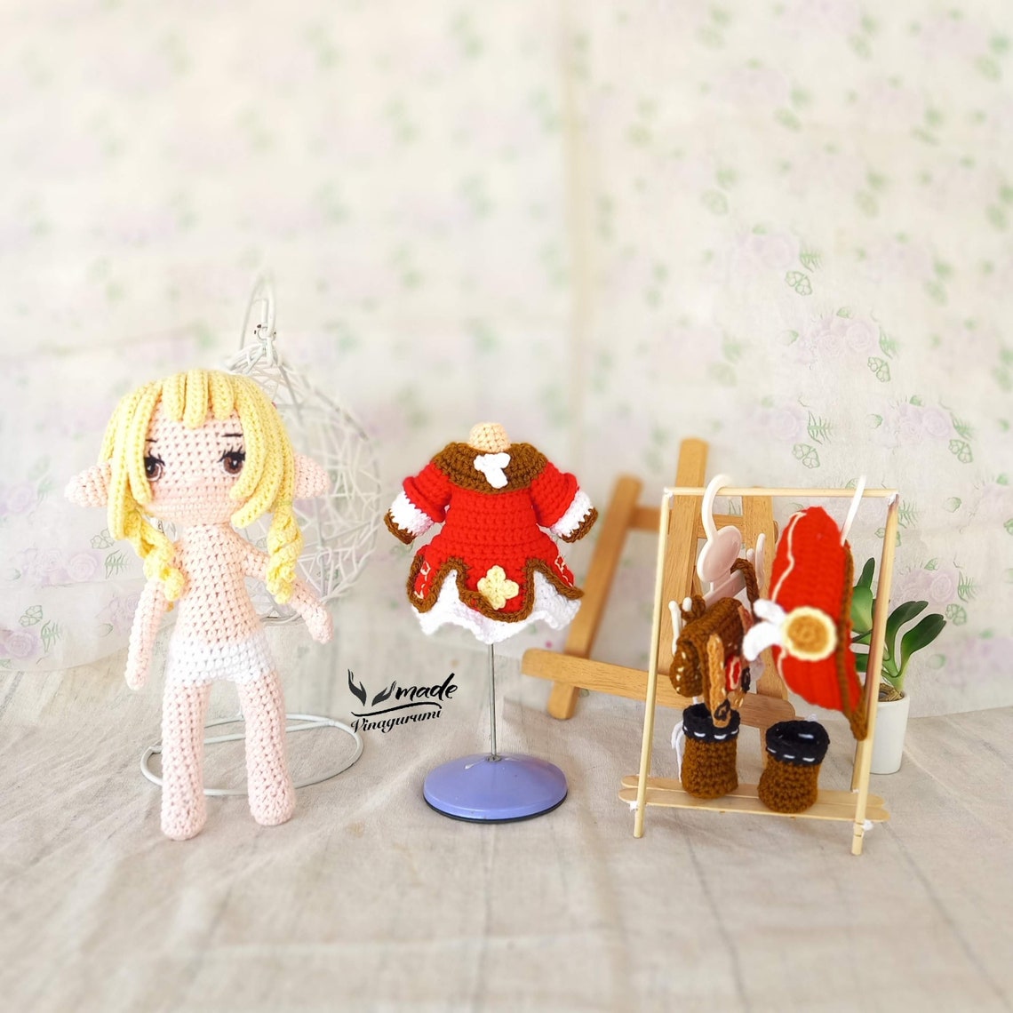 Klee Doll Pattern Genshin Impact, PDF in English, Amigurumi ...