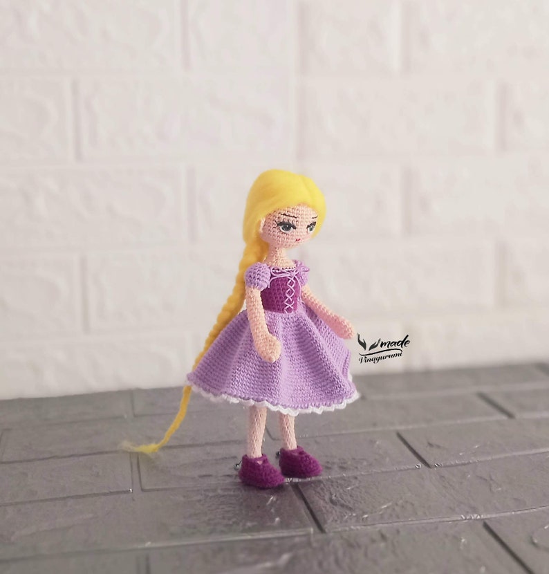 Crochet Rapunzel Amigurumi Pattern Doll Pdf In English Etsy
