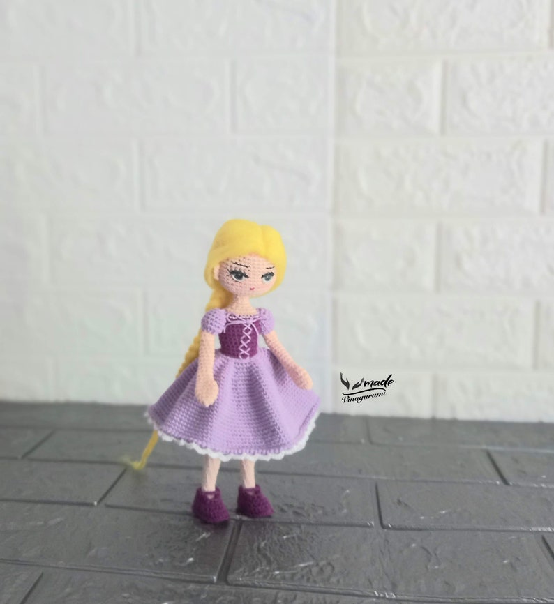 Crochet Rapunzel Amigurumi Pattern Doll Pdf In English Etsy
