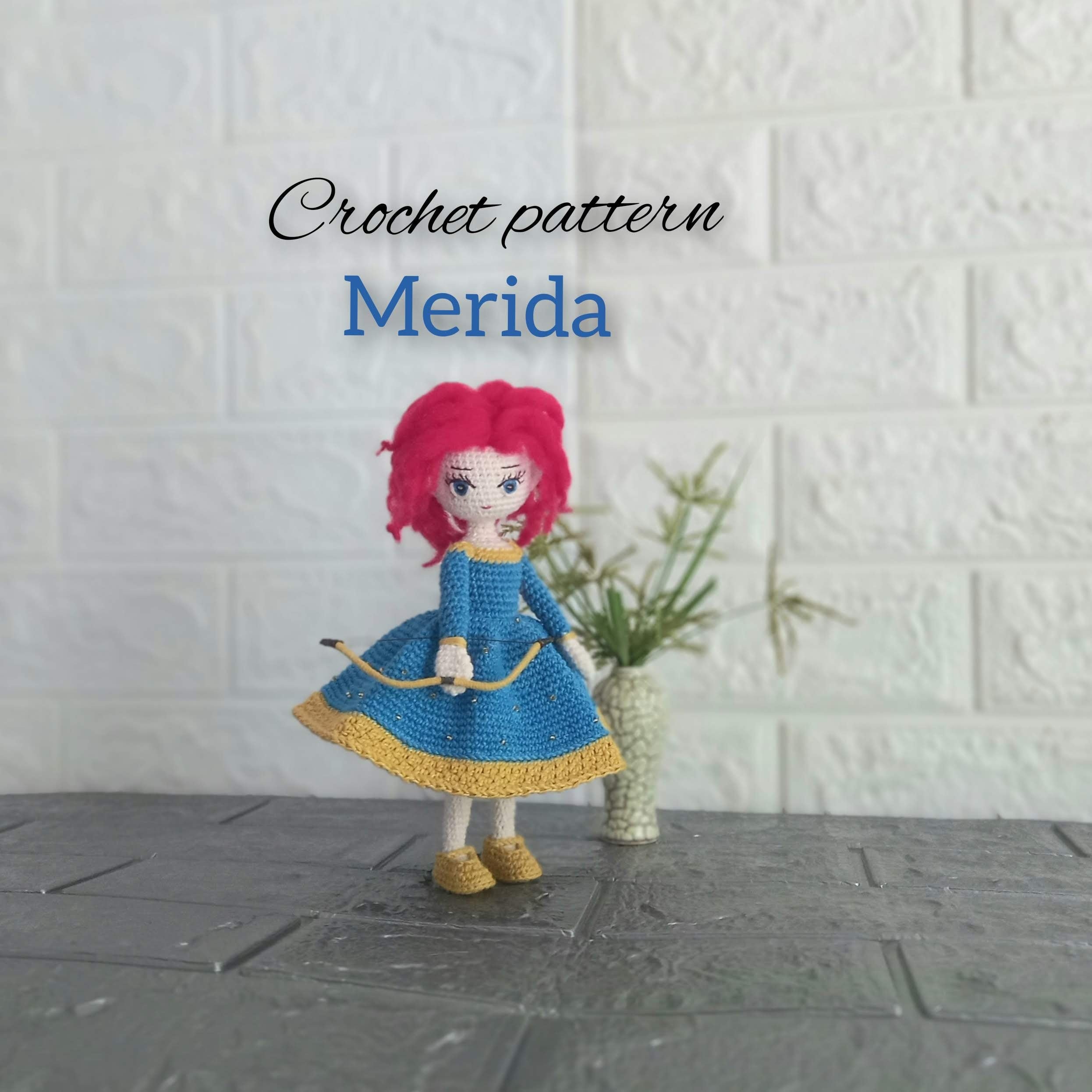 Crochet Merida Amigurumi Pattern Doll, PDF in English, PATRÓN MUÑECA ...