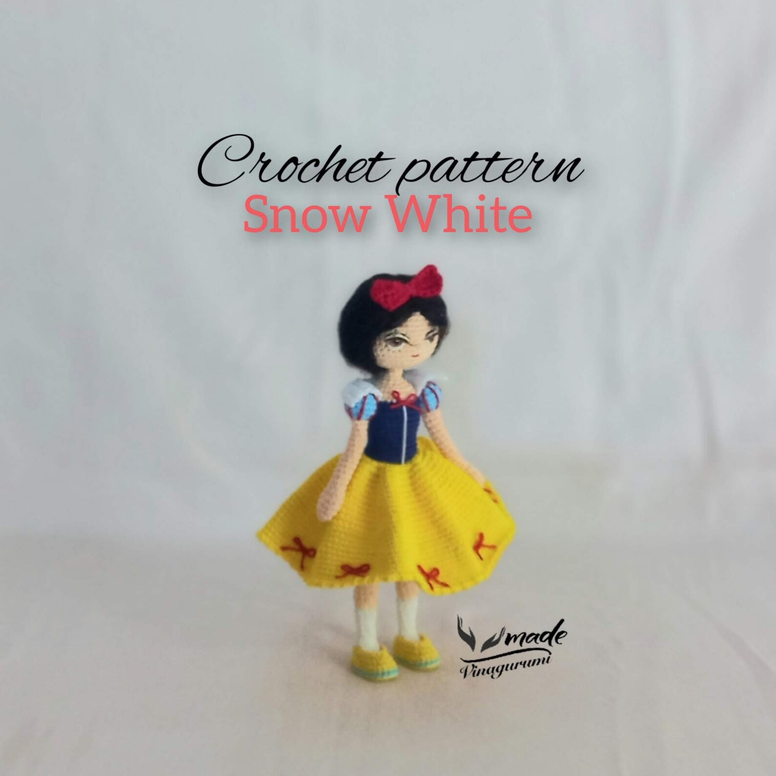 Crochet Snow White Pattern Doll, PDF in English, PATRÓN MUÑECA- #D2321 ...