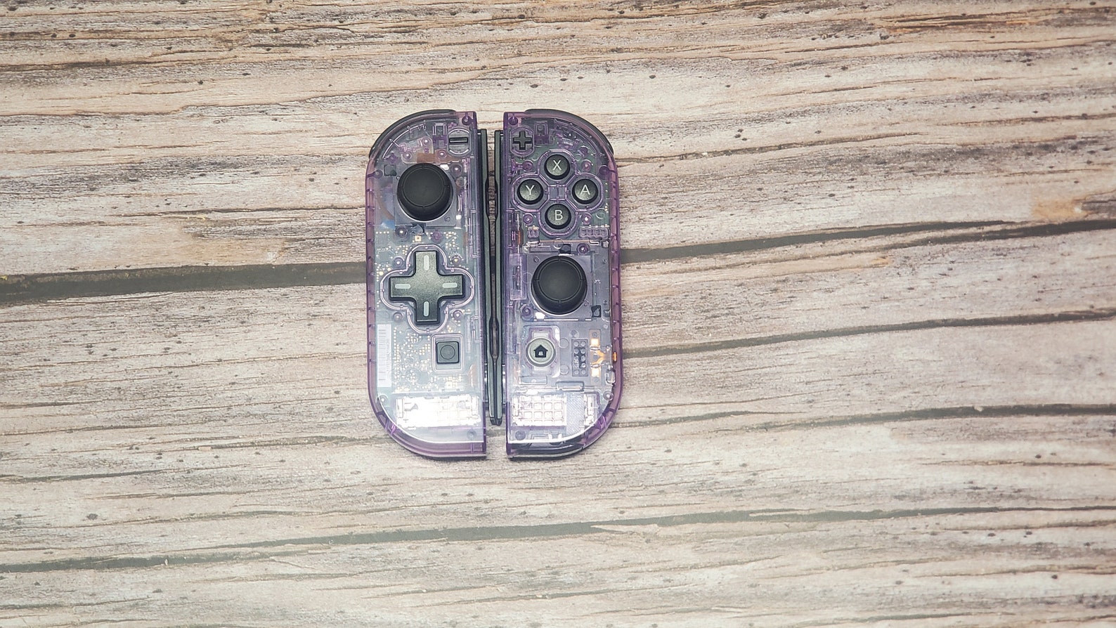 Nintendo Switch Custom Clear Transparent Atomic Purple Joy-con - Etsy