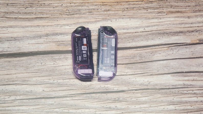 Nintendo Switch Custom Clear Transparent Atomic Purple Joy-con - Etsy