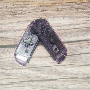 Nintendo Switch Custom Clear Transparent Atomic Purple Joy-con - Etsy