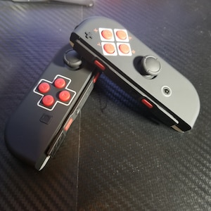 New Nintendo Switch Custom NES Styled Joy Con Controllers and Backplate ...