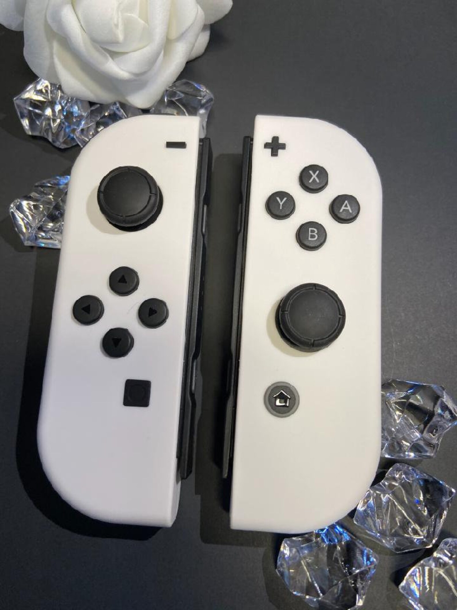 New Nintendo Switch Custom Joy Con Soft Touch White - Etsy