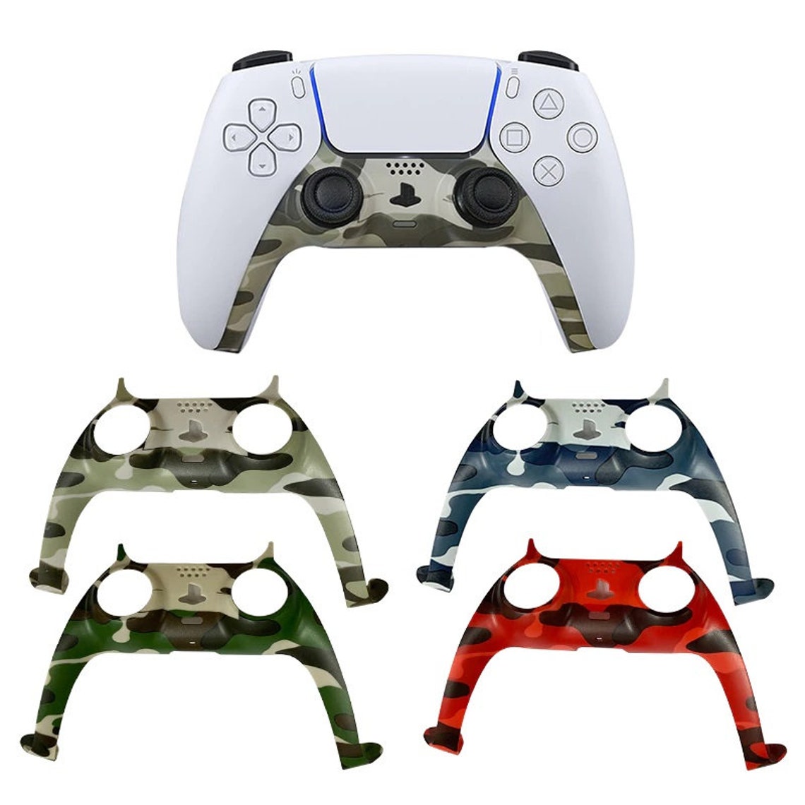 PS5 Dualsense Controller Replacement Front Cover Strip CAMO - Etsy