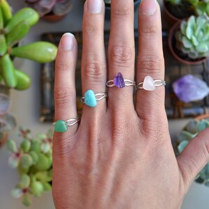 Crystal Ring. ADJUSTABLE Gemstone Ring. Healing Crystals. All - Etsy