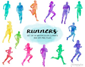Running clip art | Etsy