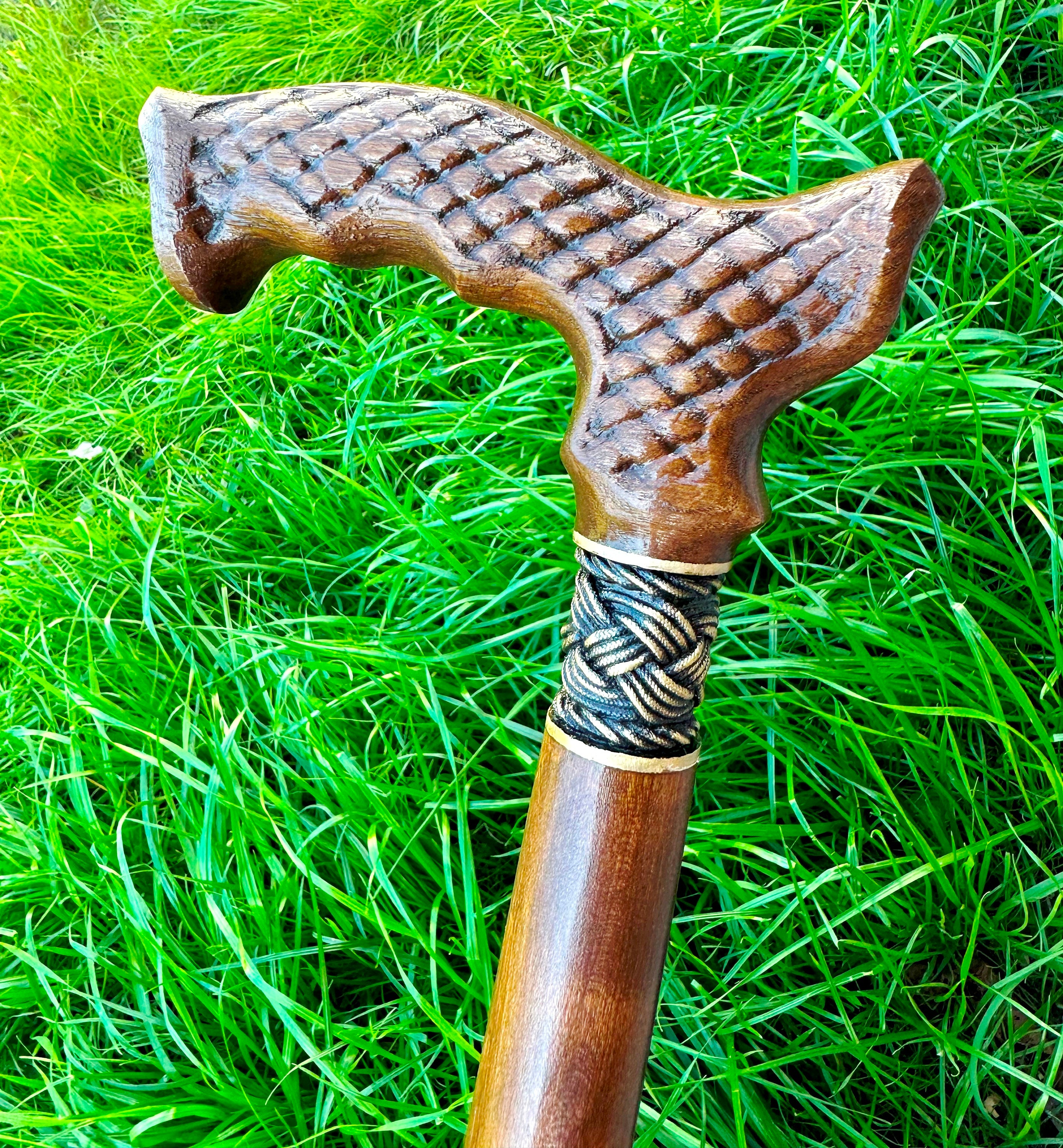 Walking Cane Wooden Sticks Walking Stick OAK Wood Canes Wooden Cane ...