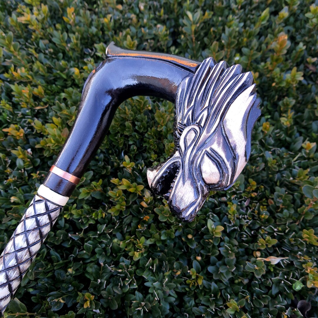 Cane Walking Stick Canes Sticks Reed Staff Wood Wooden Hand-carved ...