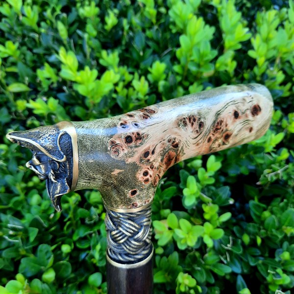 Carved Walking Cane - Etsy