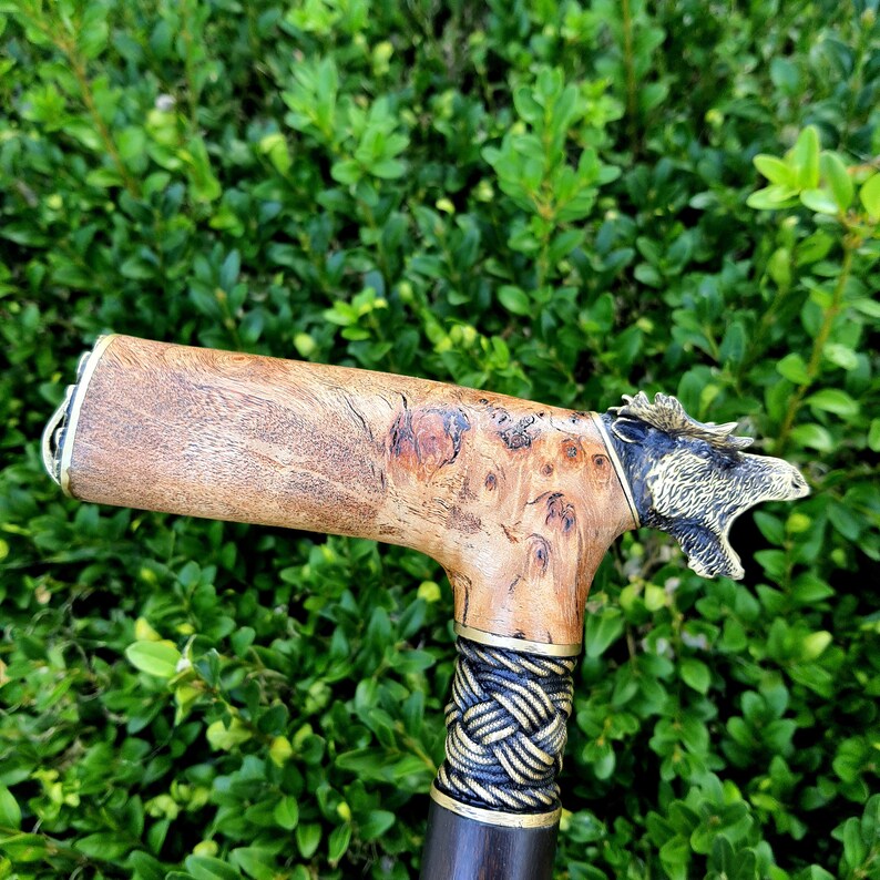 ELK Walking Cane Walking Stick Handmade Wooden Walking Cane - Etsy