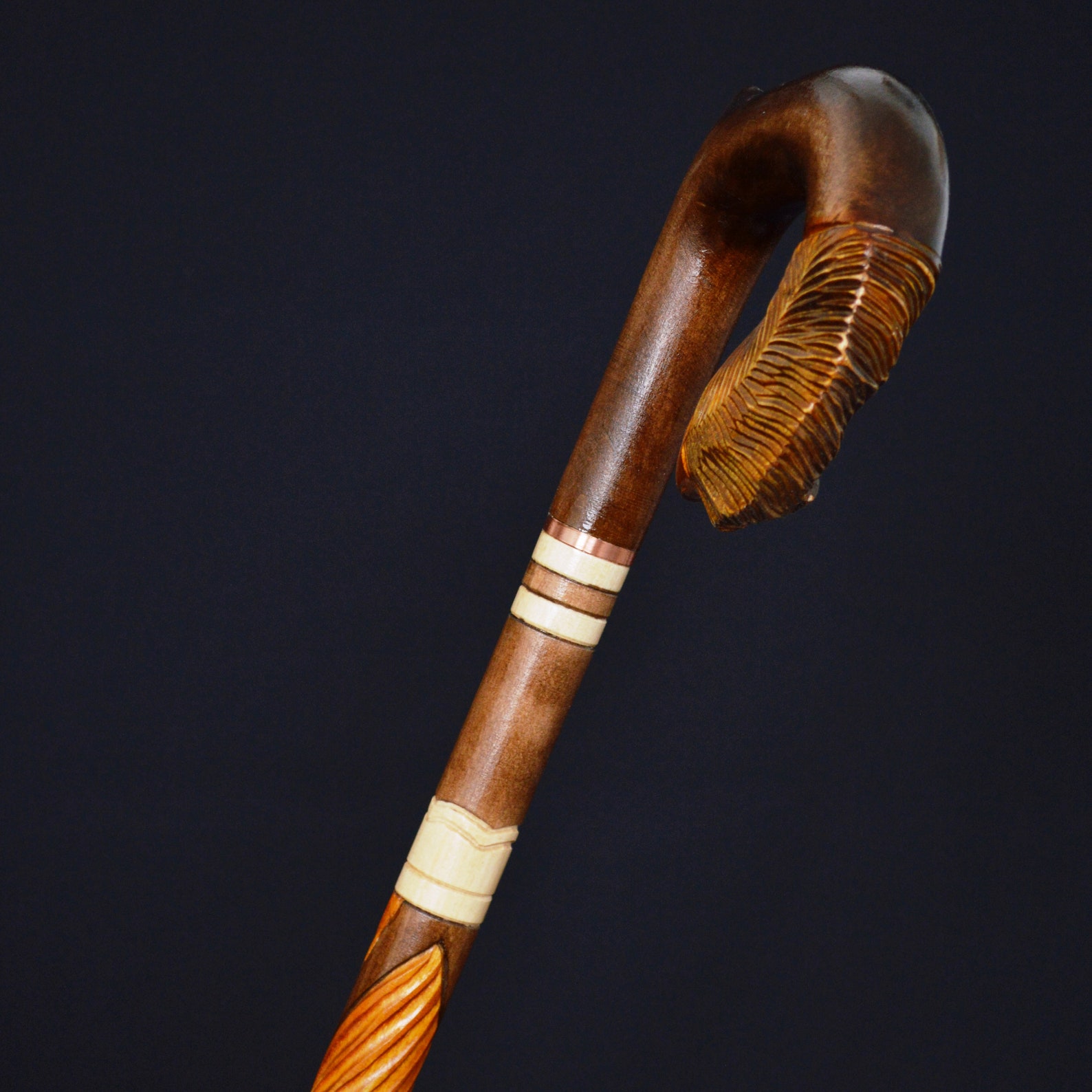 Stick Cane Walking Canes Sticks Reed Staff Wood Wooden Hand-carved ...