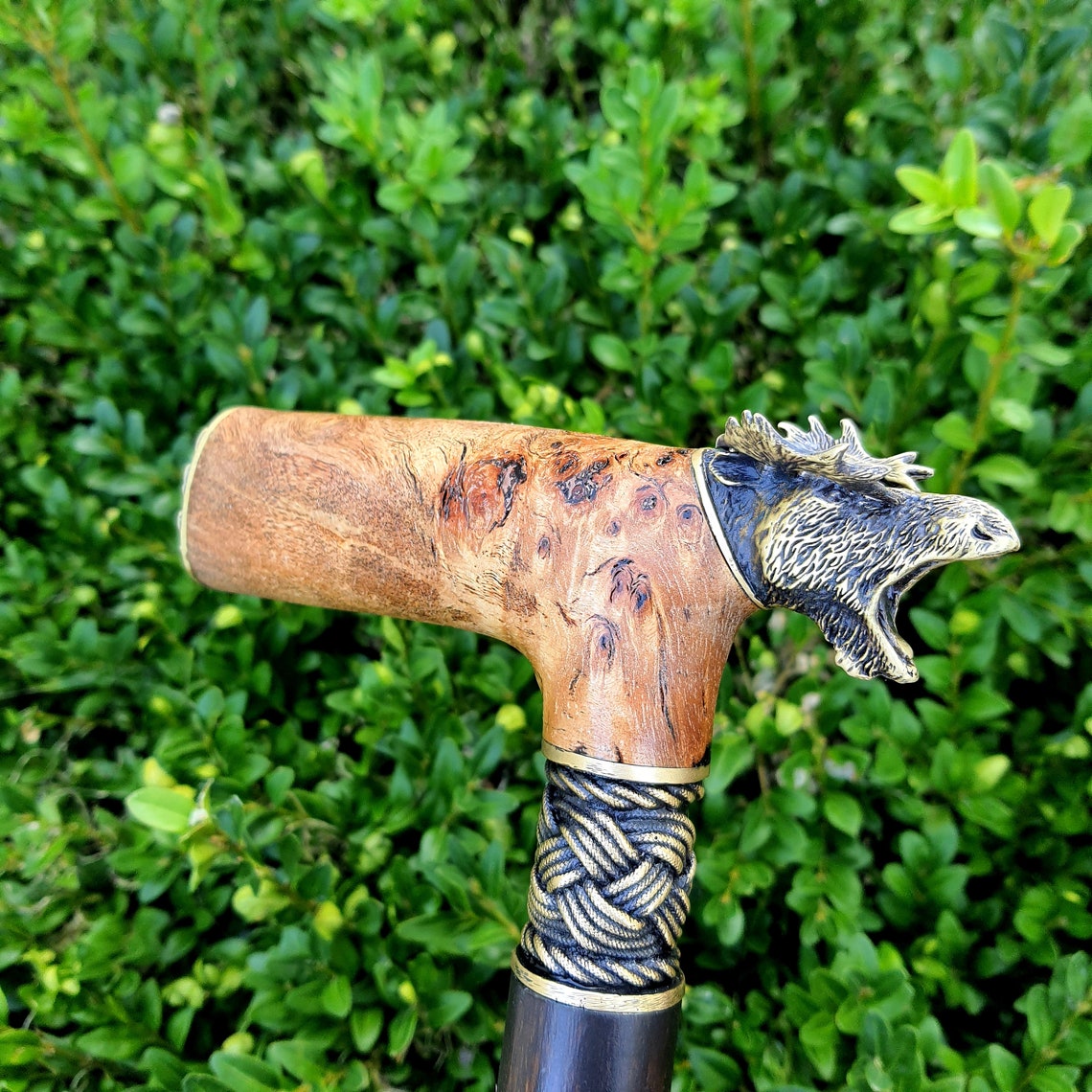 ELK Walking Cane Walking Stick Handmade Wooden Walking Cane - Etsy