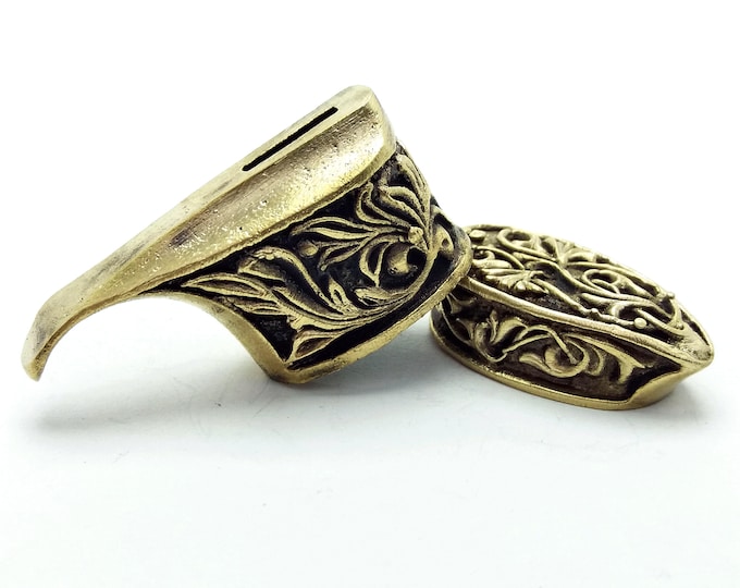 Knife Guard Solid Brass 07 for Knife Making Finger Guard - Etsy