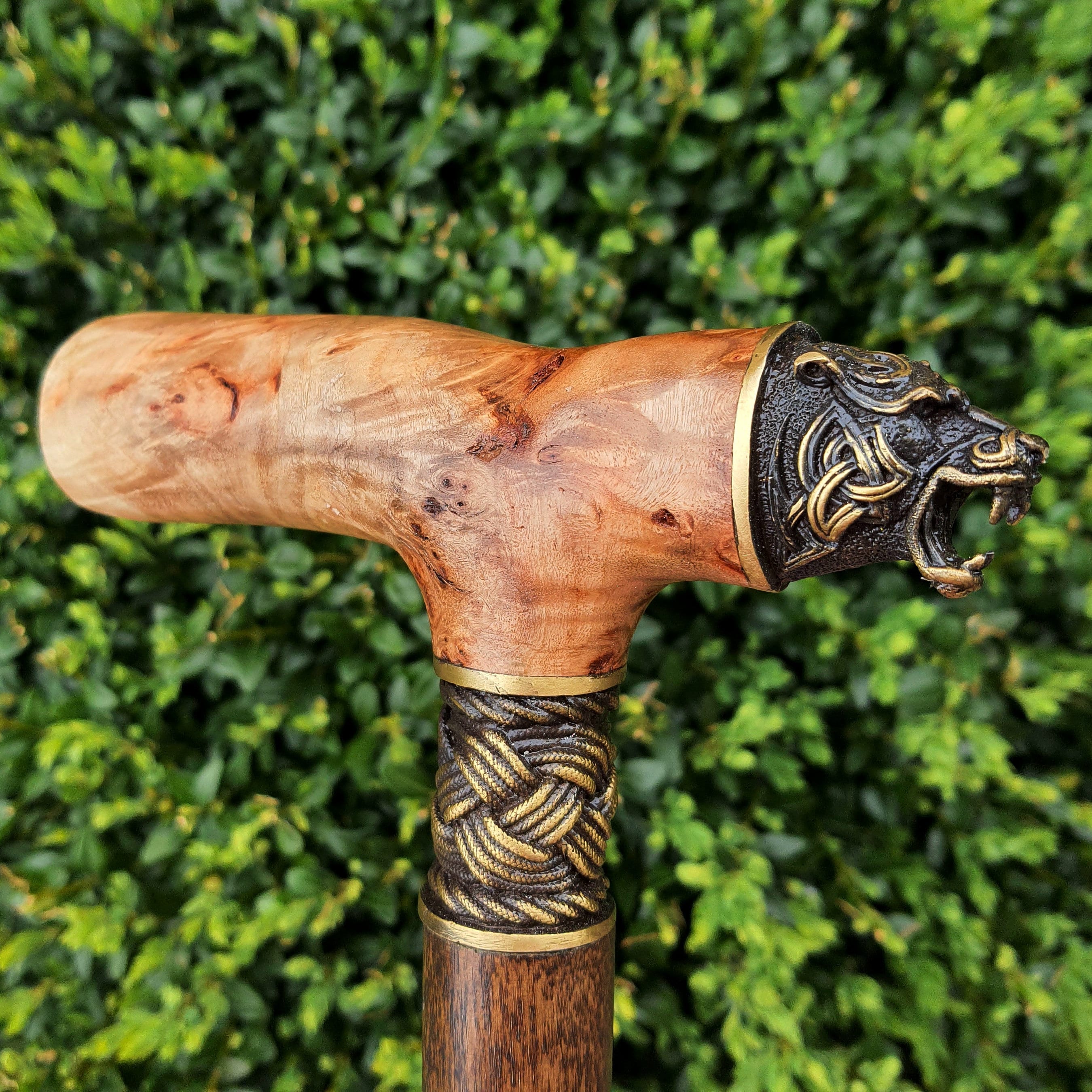 X35 Burl Handle Cane Walking Stick Wooden Handmade Cane Wood | Etsy