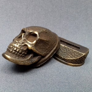 Set SKULL Unique Solid Bronze Finger Guard - Etsy