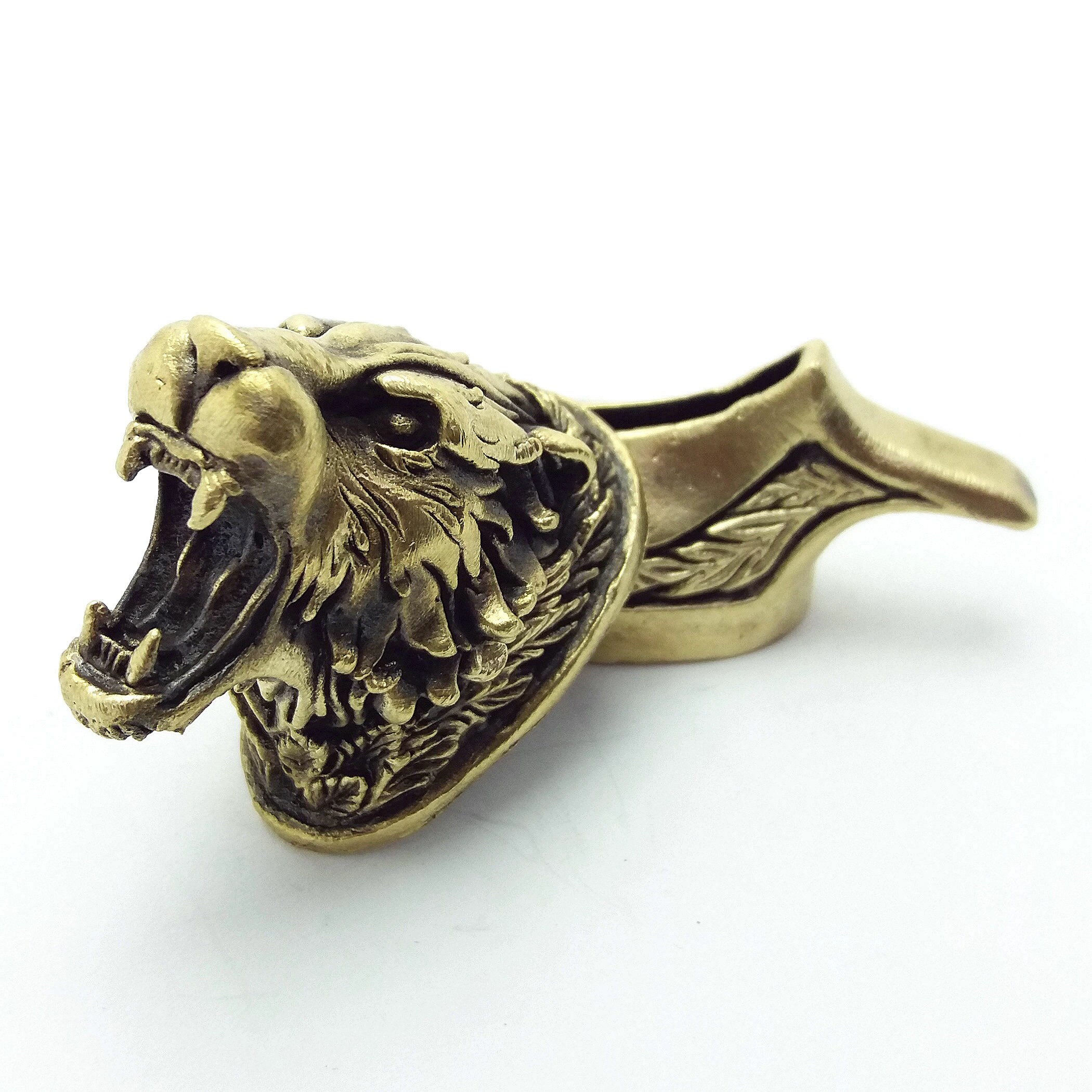 Set TIGER Unique Solid Bronze Finger Guard - Etsy