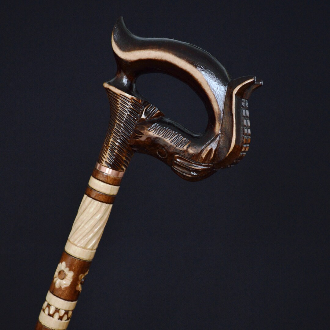 Stick Cane Walking Canes Sticks Reed Staff Wood Wooden Hand-carved ...