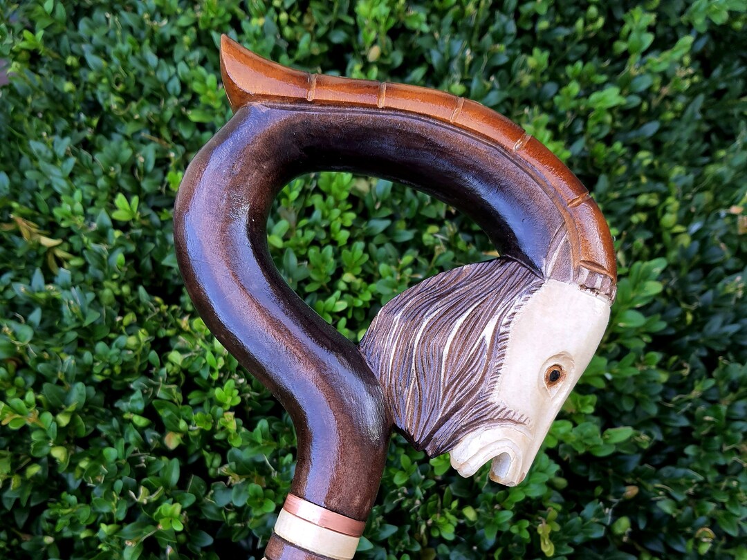 Cane Walking Stick Canes Sticks Reed Staff Wood Wooden Hand-carved ...