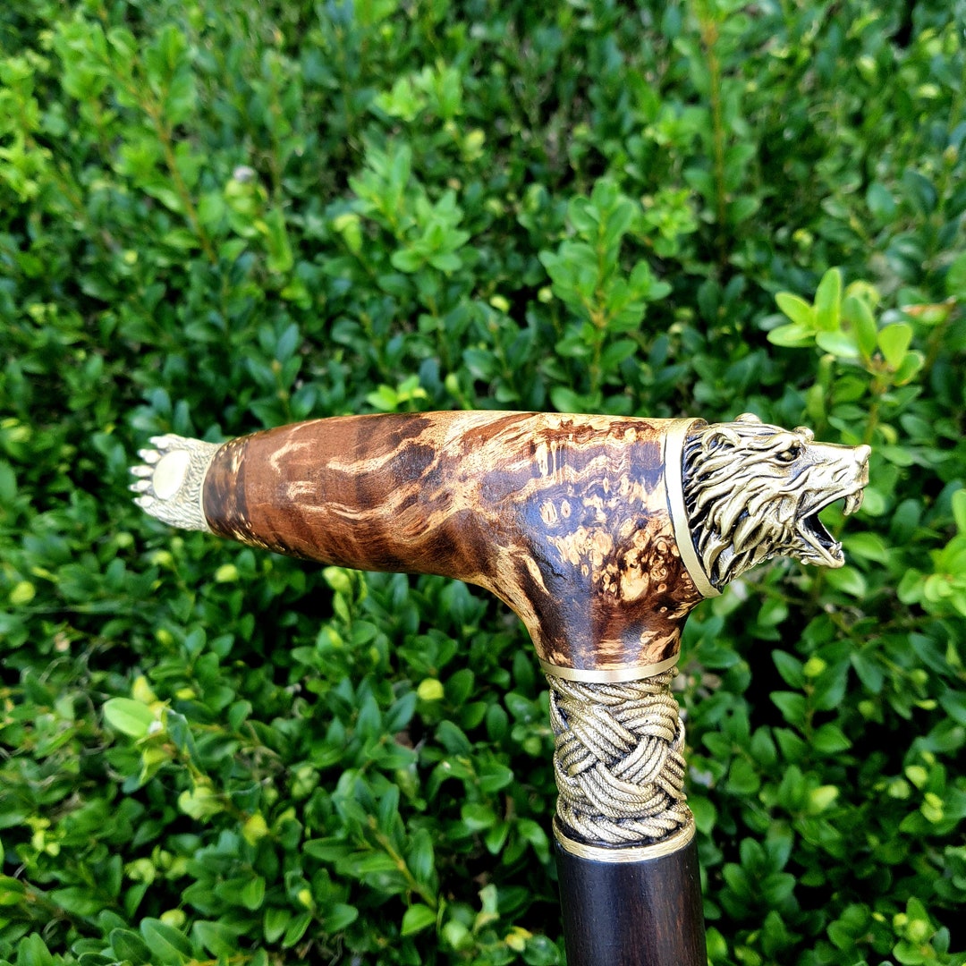 Hawk Walking Cane Walking Stick Handmade Wooden Walking Cane - Etsy
