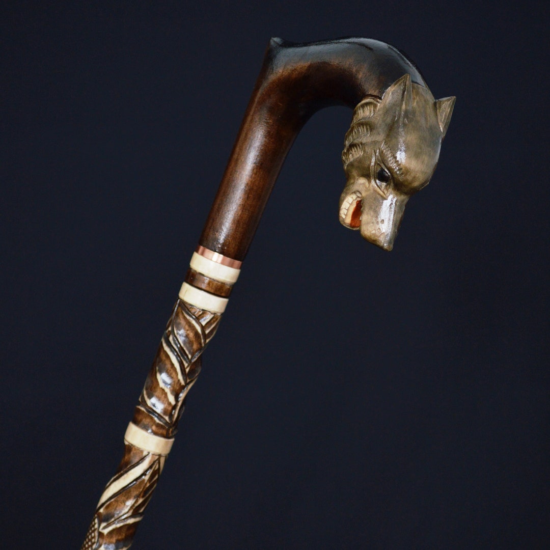 Stick Cane Walking Canes Sticks Reed Staff Wood Wooden Hand-carved ...