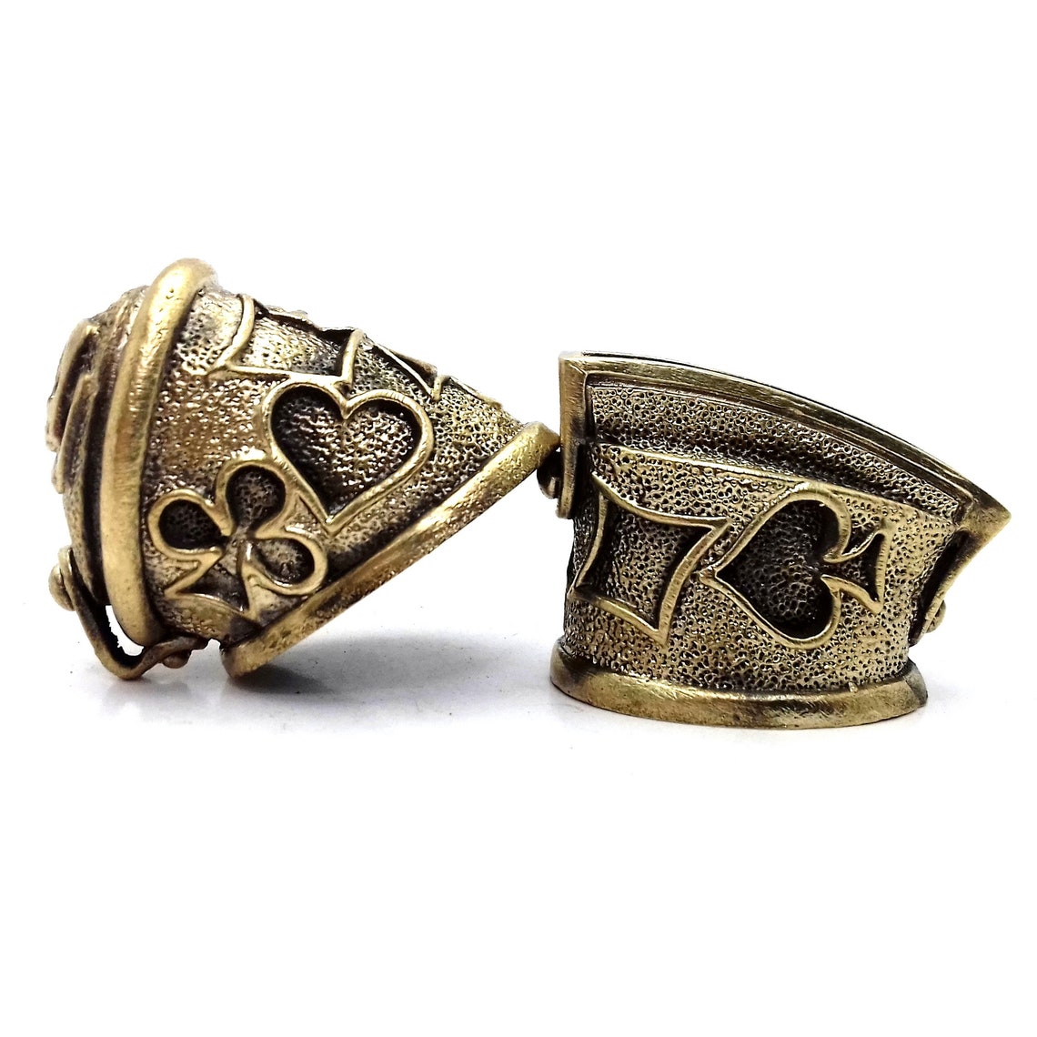 Set JOKER SOLID Unique Solid Bronze Finger Guard - Etsy