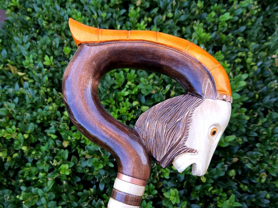 Cane Walking Stick Canes Sticks Reed Staff Wood Wooden Hand-carved ...