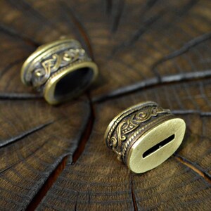 Set "moose" Unique Solid Bronze Finger Guard Bolster & Pommel for ...