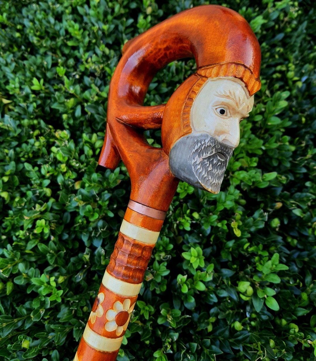 Cane Walking Stick Canes Sticks Reed Staff Wood Wooden Hand-carved ...