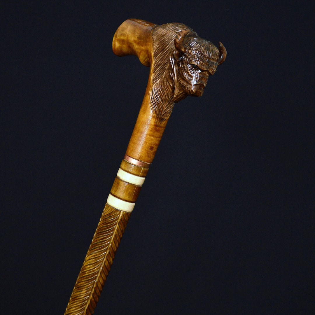 Stick Cane Walking Canes Sticks Reed Staff Wood Wooden Hand-carved ...