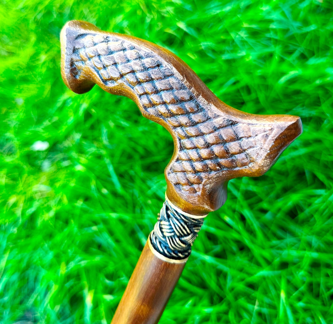 Walking Cane Wooden Sticks Walking Stick OAK Wood Canes Wooden Cane ...