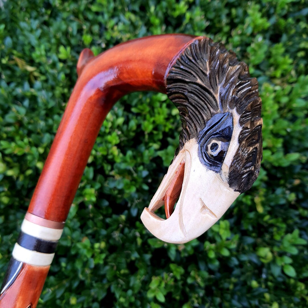 Cane Walking Stick Canes Sticks Reed Staff Wood Wooden Hand-carved ...