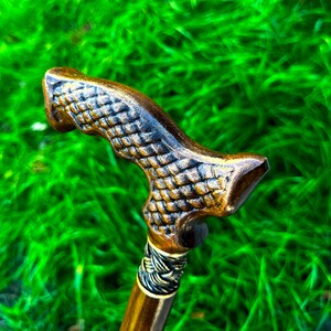 Walking Cane Wooden Sticks Walking Stick OAK Wood Canes Wooden Cane ...