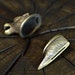 Set "wolf" Unique Solid Bronze Finger Guard Bolster & Pommel for Custom ...