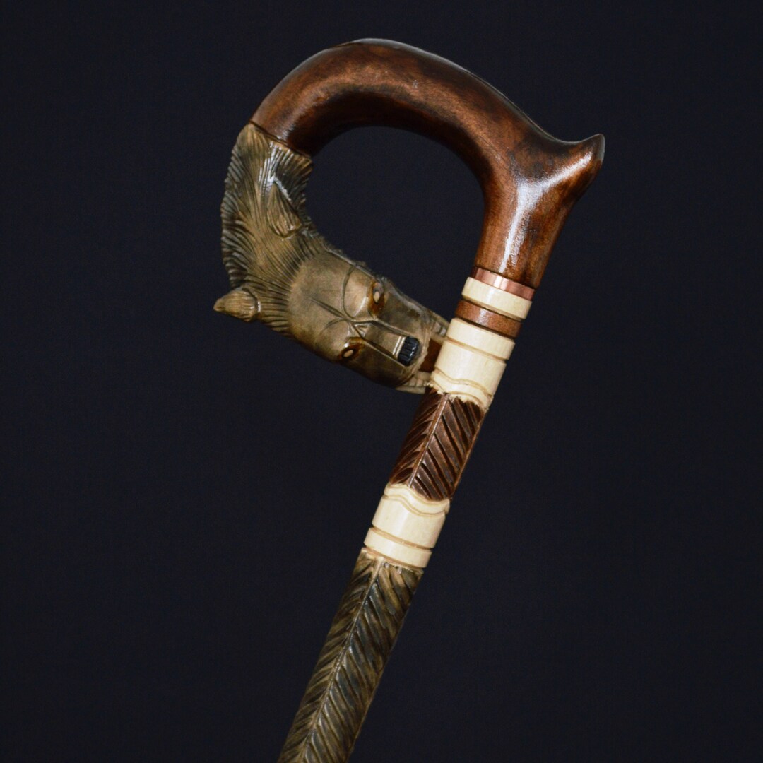 Stick Cane Walking Canes Sticks Reed Staff Wood Wooden Hand-carved ...