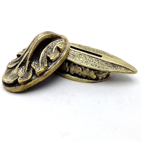 Set oak 2 Unique Solid Bronze Finger Guard | Etsy