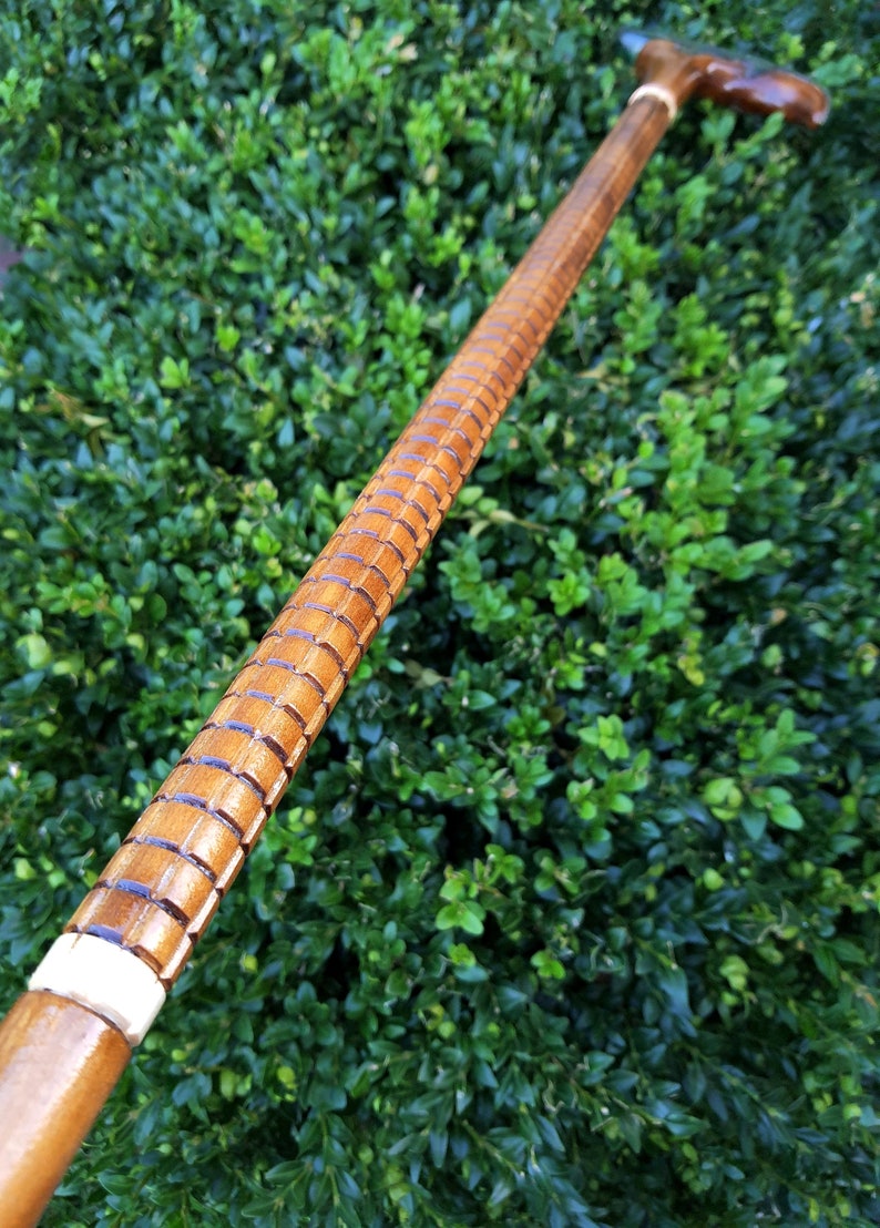 Cane Walking Stick Canes Sticks Reed Staff Wood Wooden Hand-carved ...