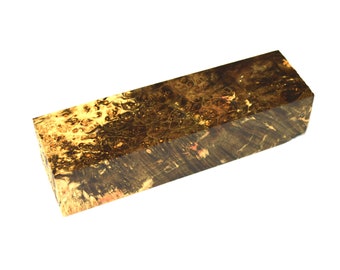 Stabilized Maple BURL Wood Wooden Block Turning Blank Scales Handle Blade Knives Knife cactus ...