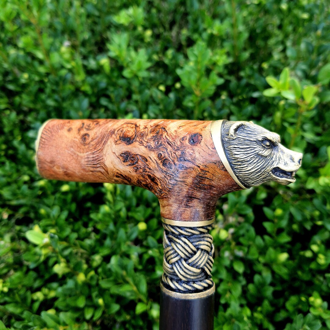 Hawk Walking Cane Walking Stick Handmade Wooden Walking Cane Hybrid ...